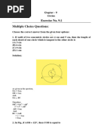 Circle Theorem Past Paper Questions | PDF | Circle | Angle