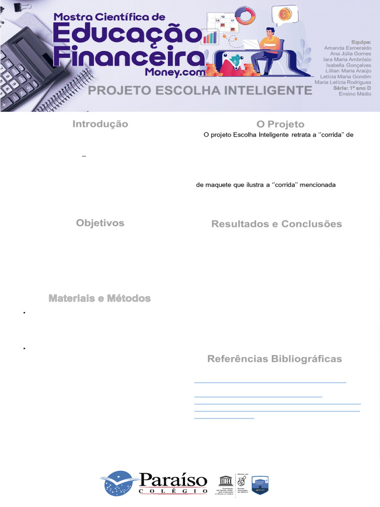 BANNER OFICIAL - MOSTRA CIENTÍFICA DE EDUCAÇÃO FINANCEIRA 2023 (1 ...