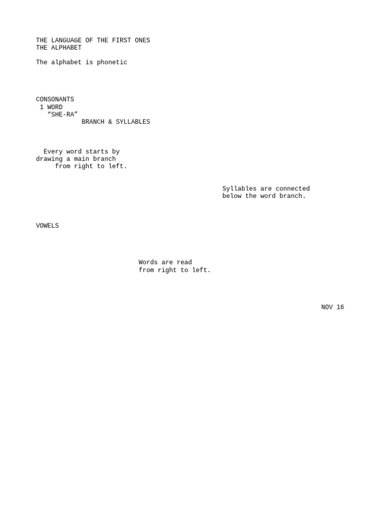 SheRa First Ones Language | PDF