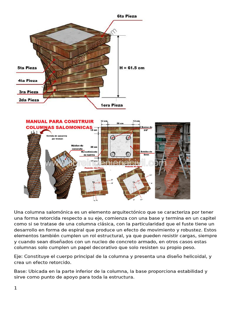 Una Columna Salomónica Es Un Elemento Arquitectónico Que Se Caracteriza ...