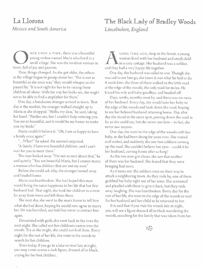 La Llorona Legend | PDF