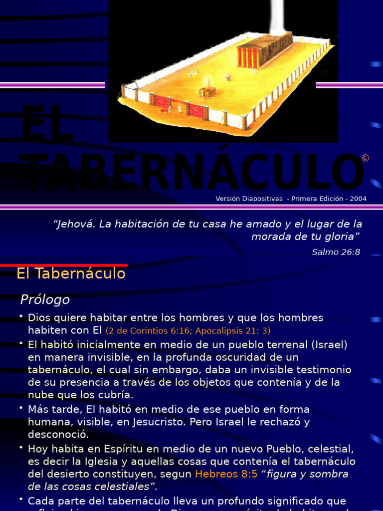Significado del Tabernáculo y sus Símbolos | PDF | Sacerdote | Santo de ...