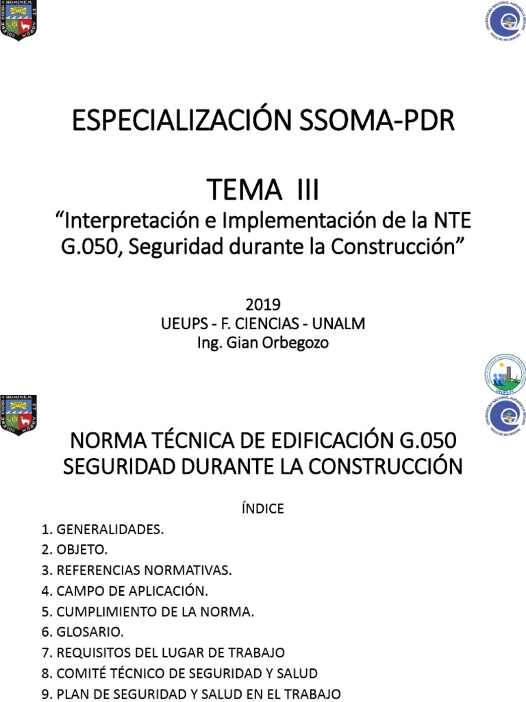 Tema 3 - Interpretación e Implementación de La NTE G.050 | PDF | Enchufes y tomas de corriente ...