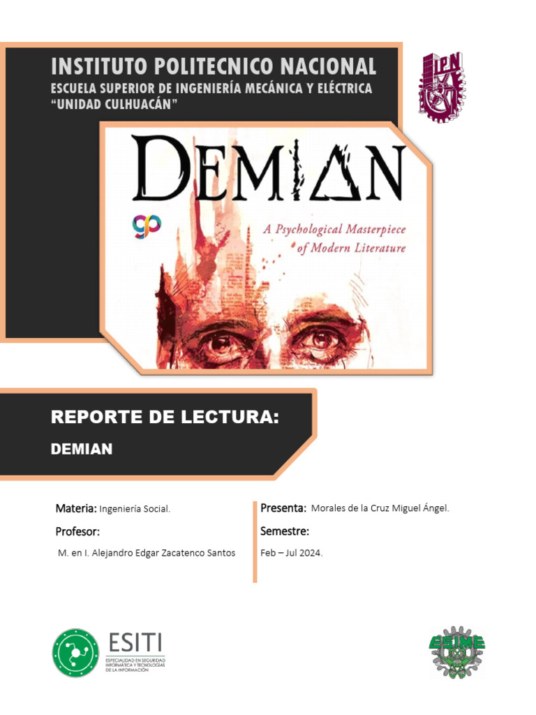 Demian | PDF | Filosofía | Ficción general