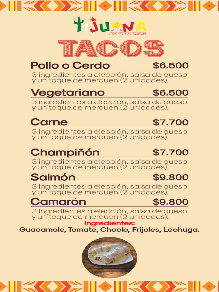 Tacos y Enchiladas en Tijuana | PDF | Cocina | Cocina occidental