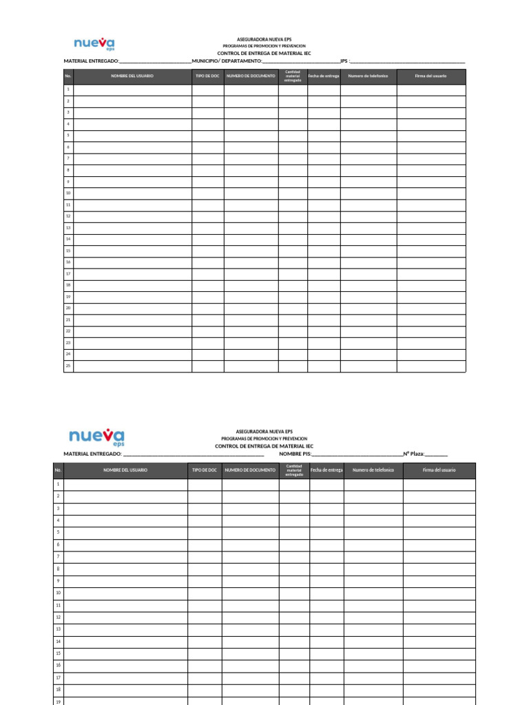 Formato Firmas Material Iec Ips-Pis | PDF