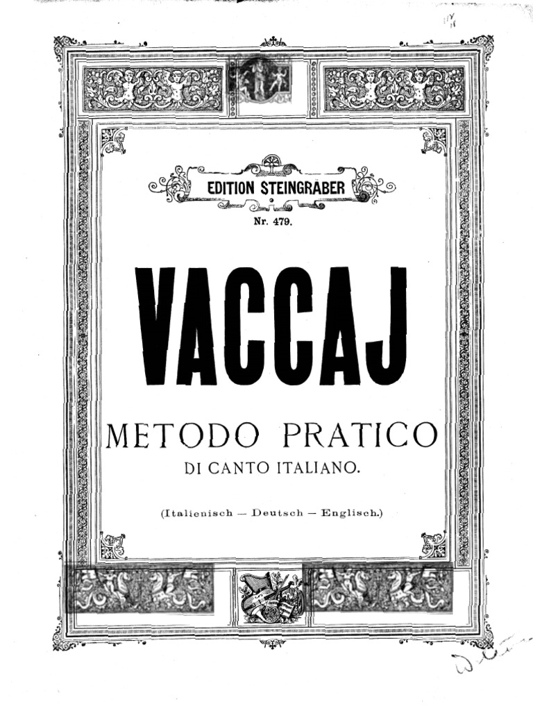 (Free Scores - Com) Vaccai Nicola Practical Method Italian Singing ...