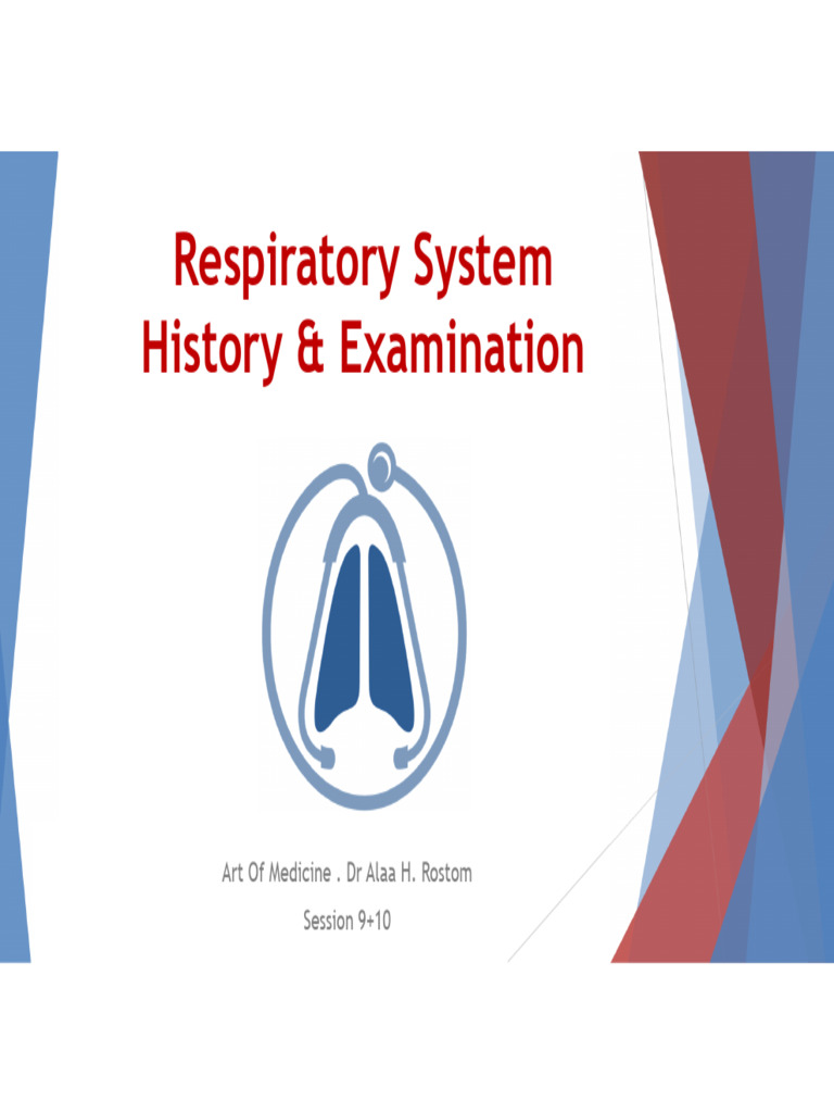 Session 9 - 10 Respiratory System - Full | PDF | Respiratory Diseases ...