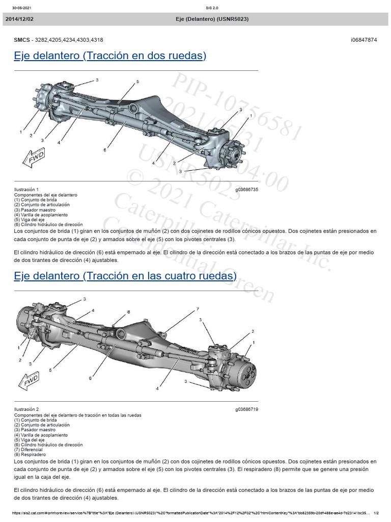 Eje delantero tracción en las ruedas - configuración. | PDF | Eje ...