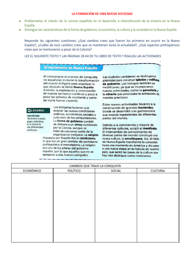 La Formaci-N de Una Nueva Sociedad | PDF