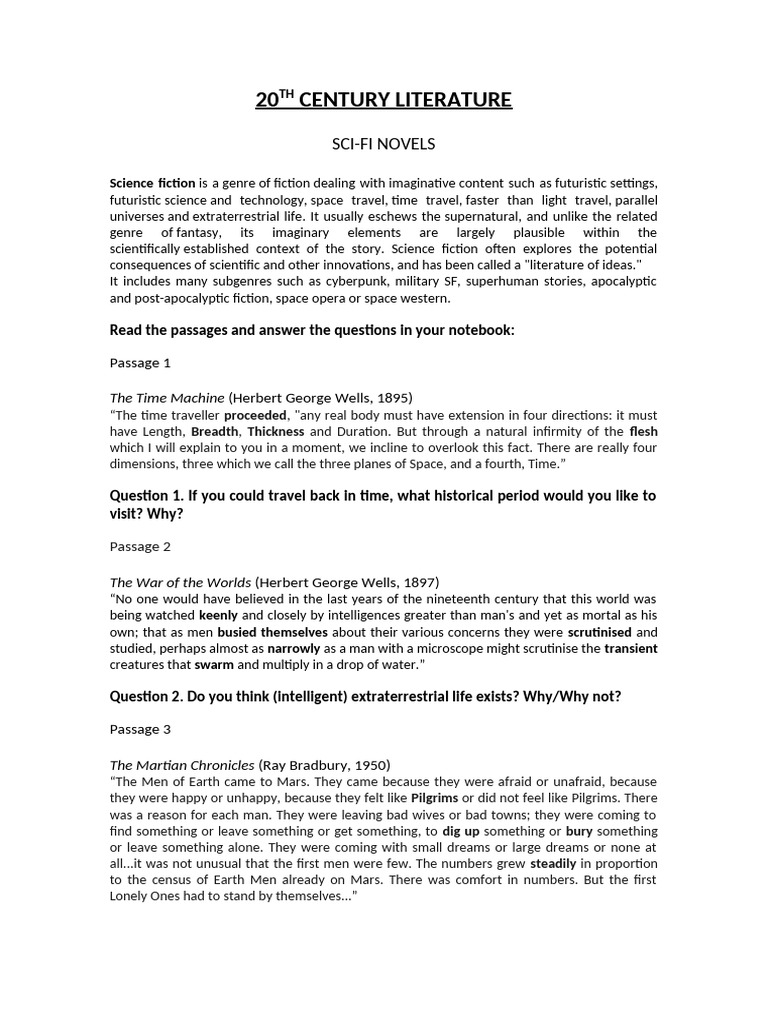 Science fiction | PDF | Science Fiction