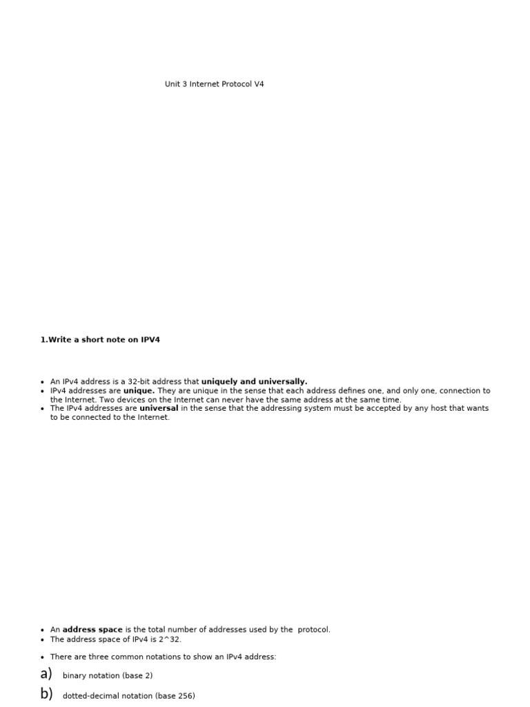 CN UNIT 3 | PDF | Ip Address | Routing