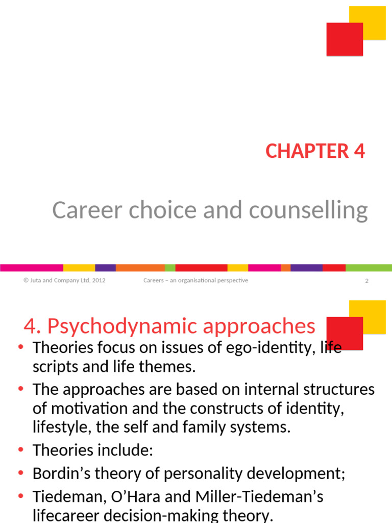 Chapter 4 Career Choice and Counselling (Part 3) | PDF | Behavioural Sciences | Psychological ...