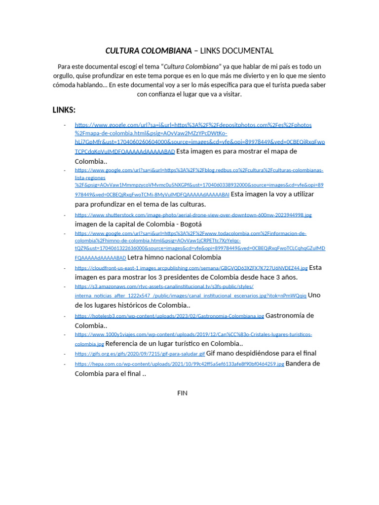 Cultura Colombiana para Turistas | PDF | Colombia