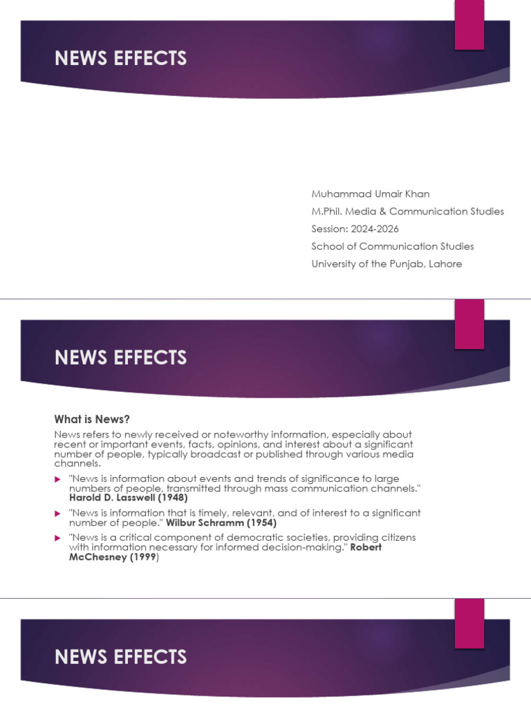 News Effects | PDF | Attitude (Psychology) | Behavior