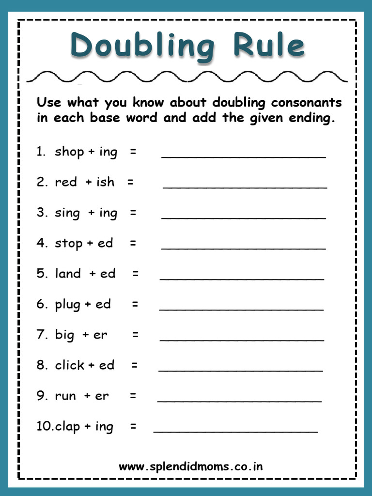 doubling-rule-worksheet | PDF