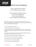 Notice of Fee Schedule Template | PDF