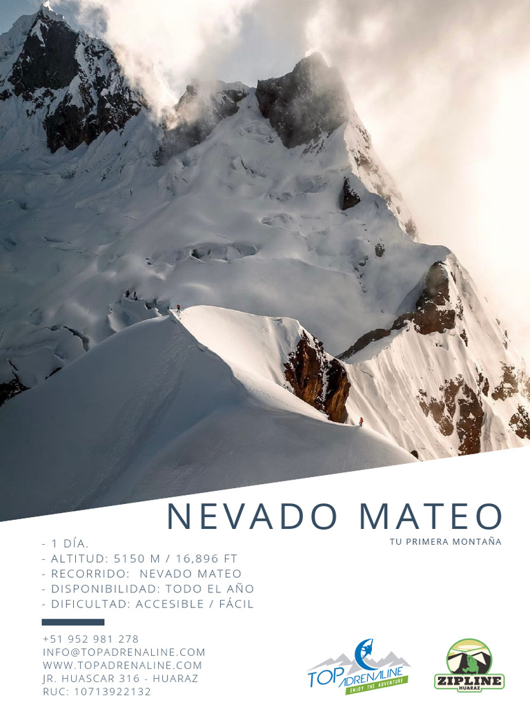 Nevado - Mateo | PDF | Montañas | Ciencias de la Tierra