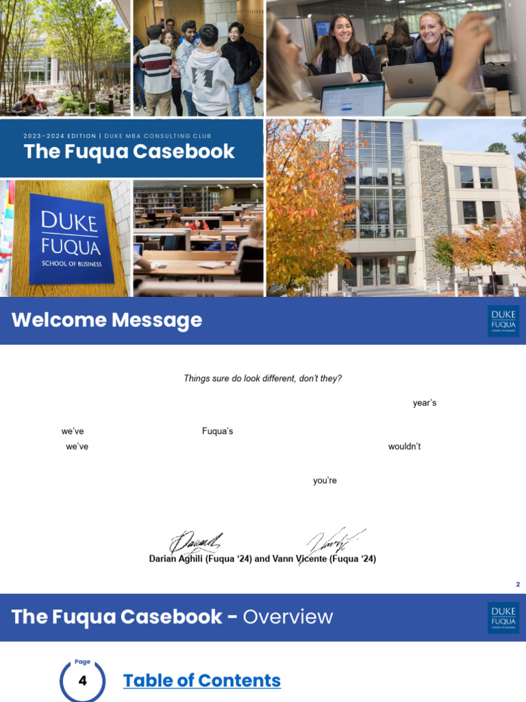 Fuqua MBA Casebook 2023-2024 Edition | PDF | Mergers And Acquisitions ...
