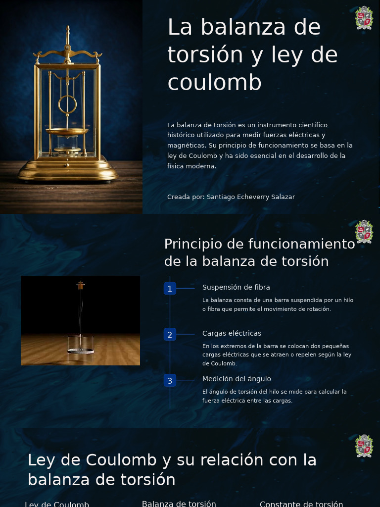 La Balanza de Torsion y Ley de Coulomb | PDF | Fuerza | Metrología