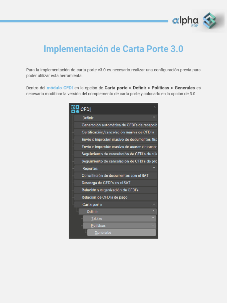 Implementación de Carta Porte | PDF | Xml | Software