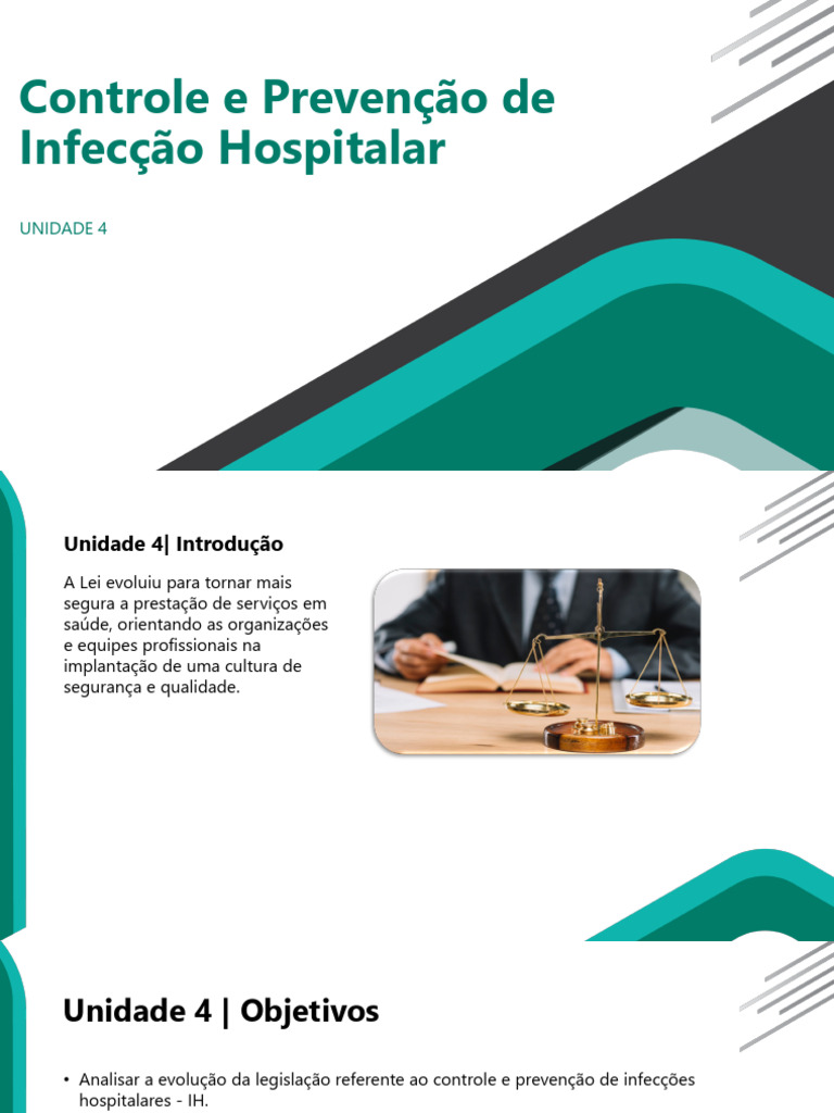 Controle E Prevenção De Infecção Hospitalar Slide 4 Pdf Infecção