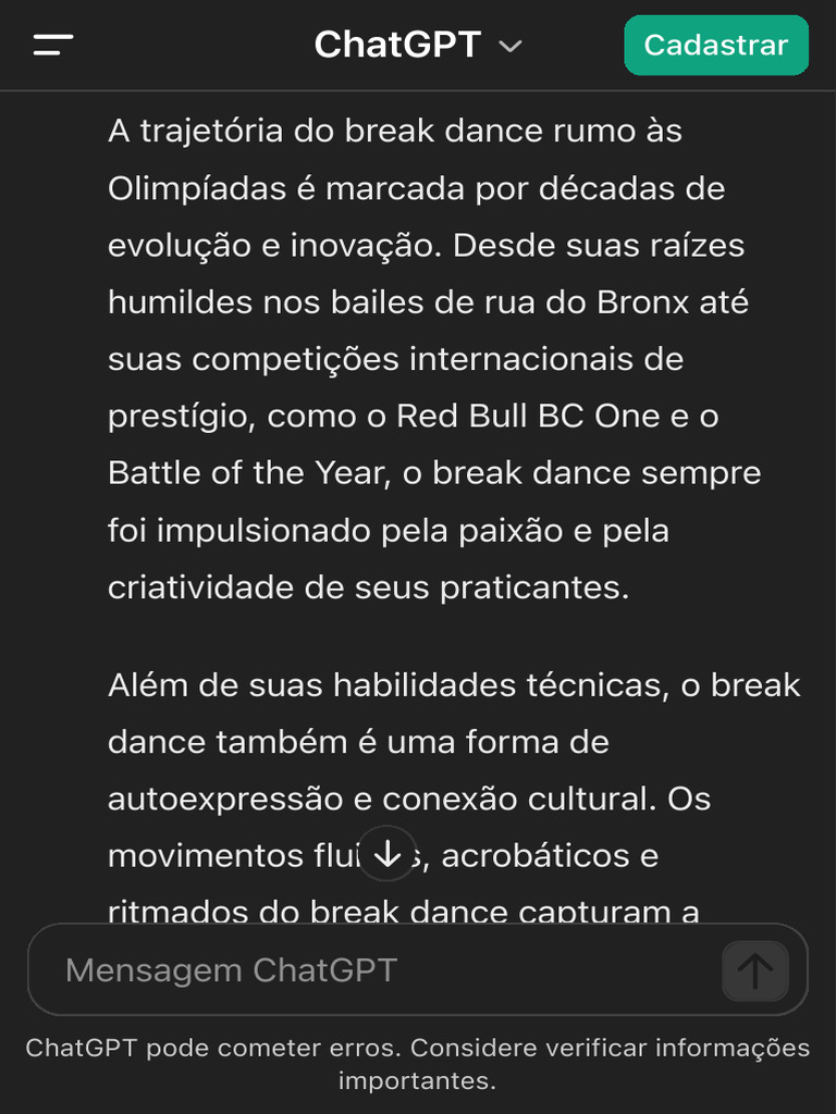 Break Dance: Da Rua às Olimpíadas | PDF