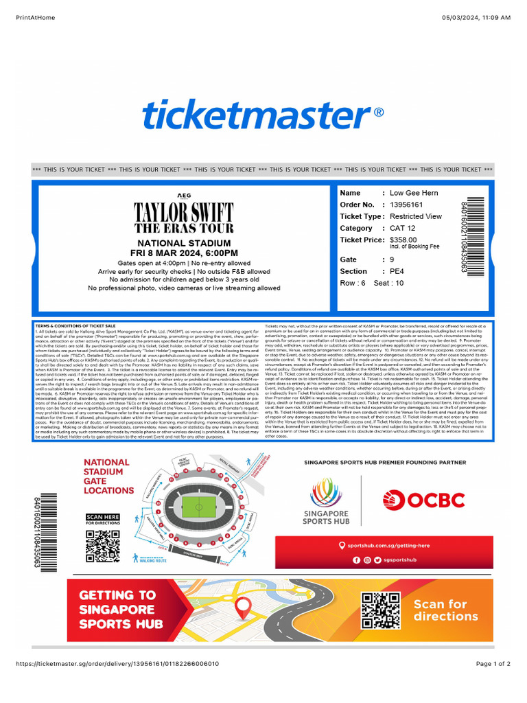 ETicket Document | PDF