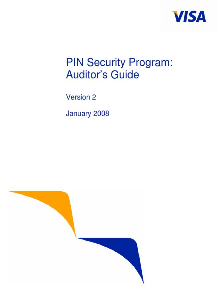 Visa Pin Security Program Auditors Guide | PDF | Personal Identification Number | Emv