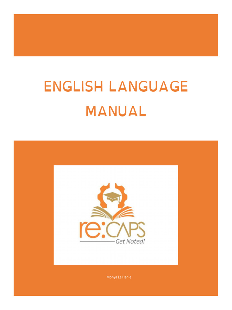 English Manual | PDF | Verb | Subject (Grammar)
