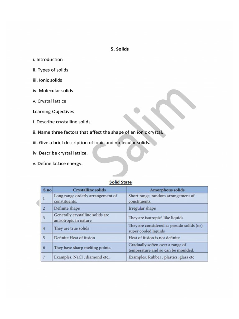 Chemistry Topic 5 | PDF