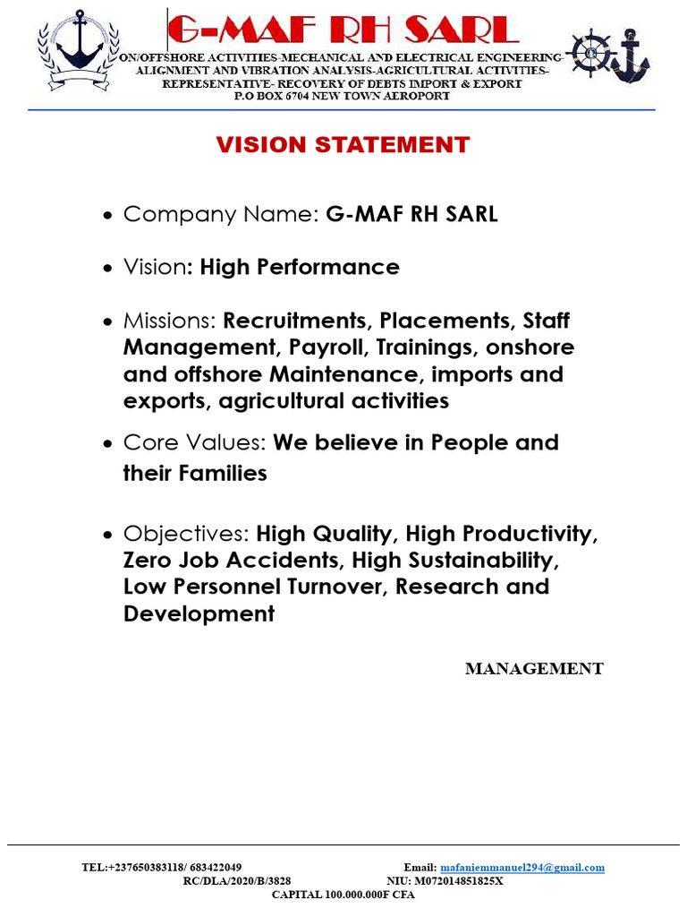 VISION STATEMENT | PDF