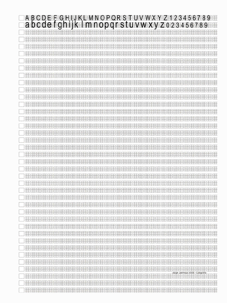 Caligrafia Forma 1 | PDF