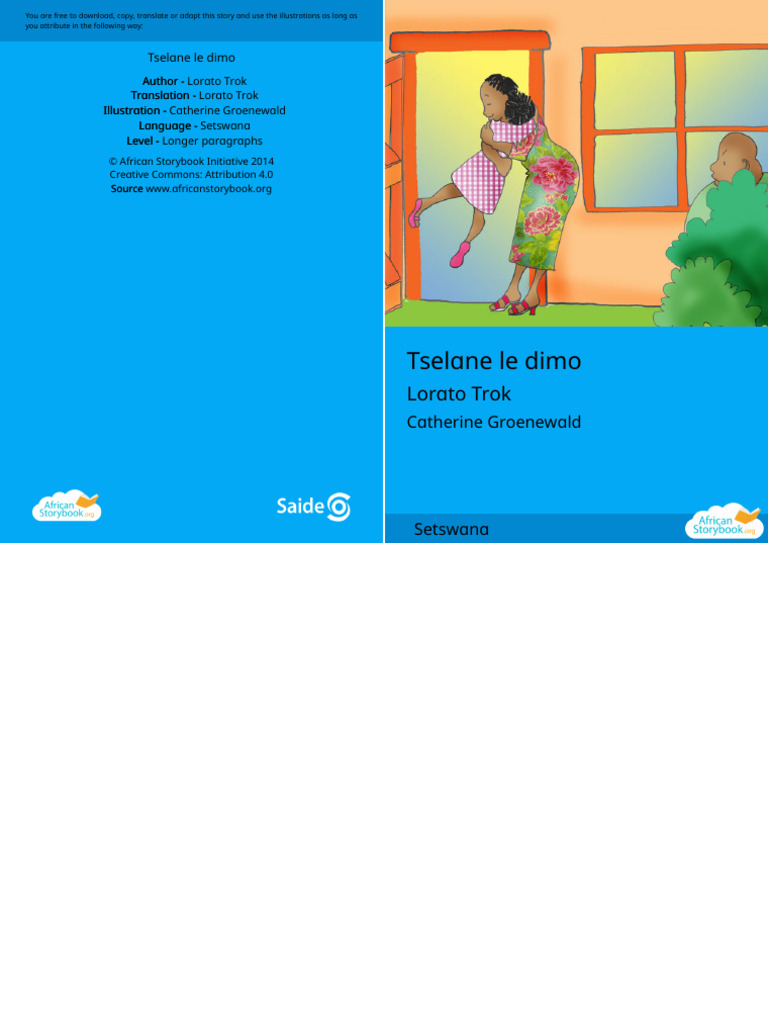 Tselane le Dimo : Histoire en Setswana | PDF | Langues d'Afrique