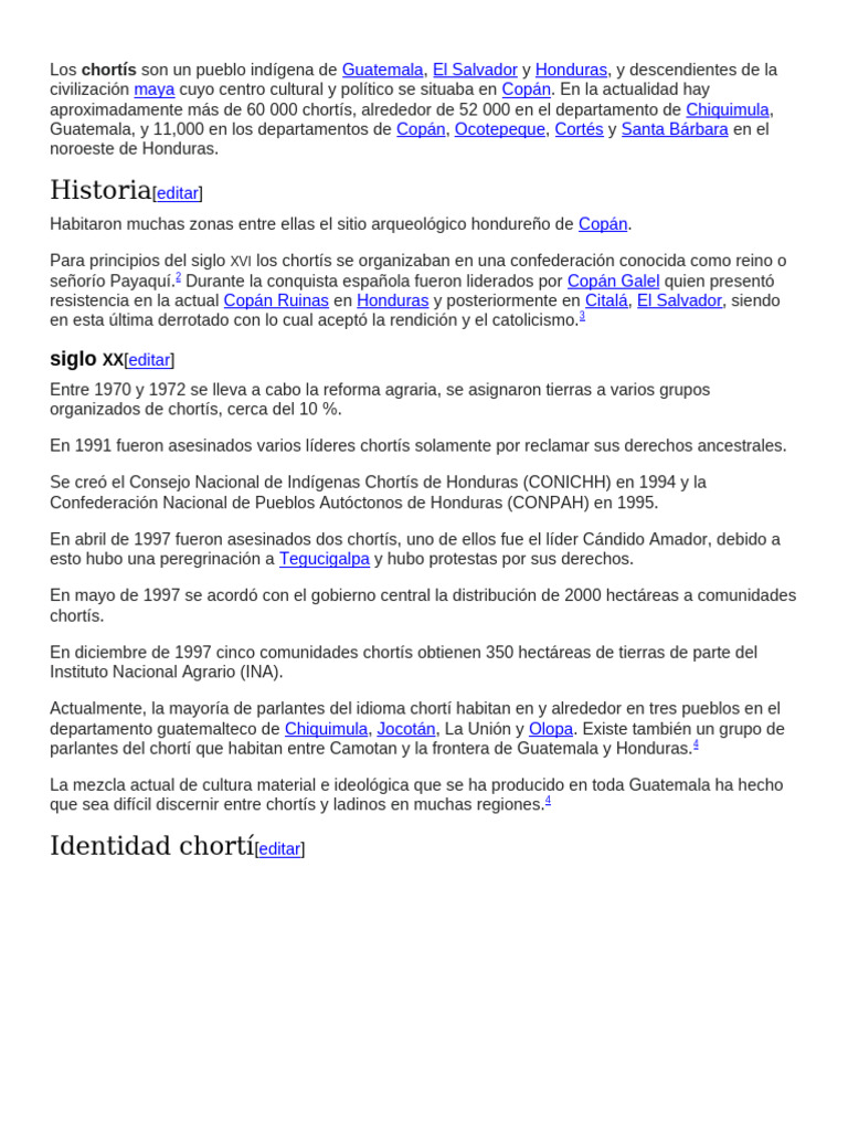 CHORTI | PDF