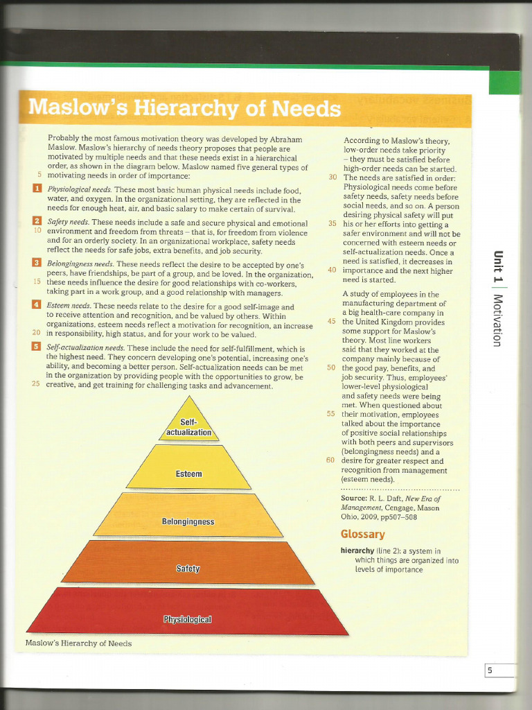 Maslows Hierarchy of Needs | PDF