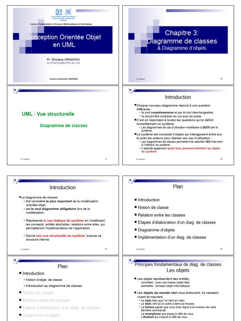 Diagrammes de Classes en UML | PDF | Classe (informatique ...