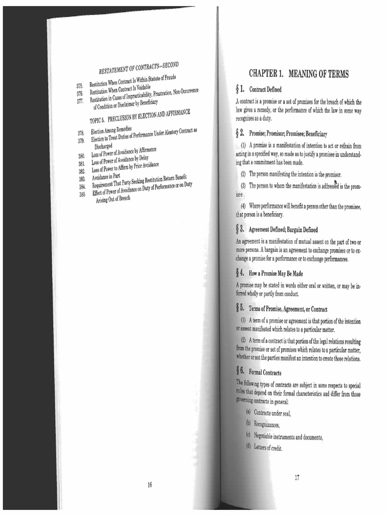 Restatement and UCC Sections - Week 1 | PDF