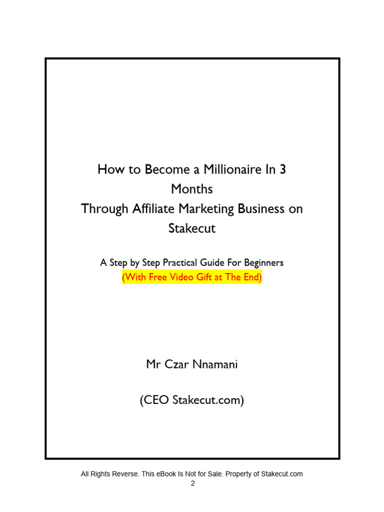 Get Started Guide | PDF | Affiliate Marketing