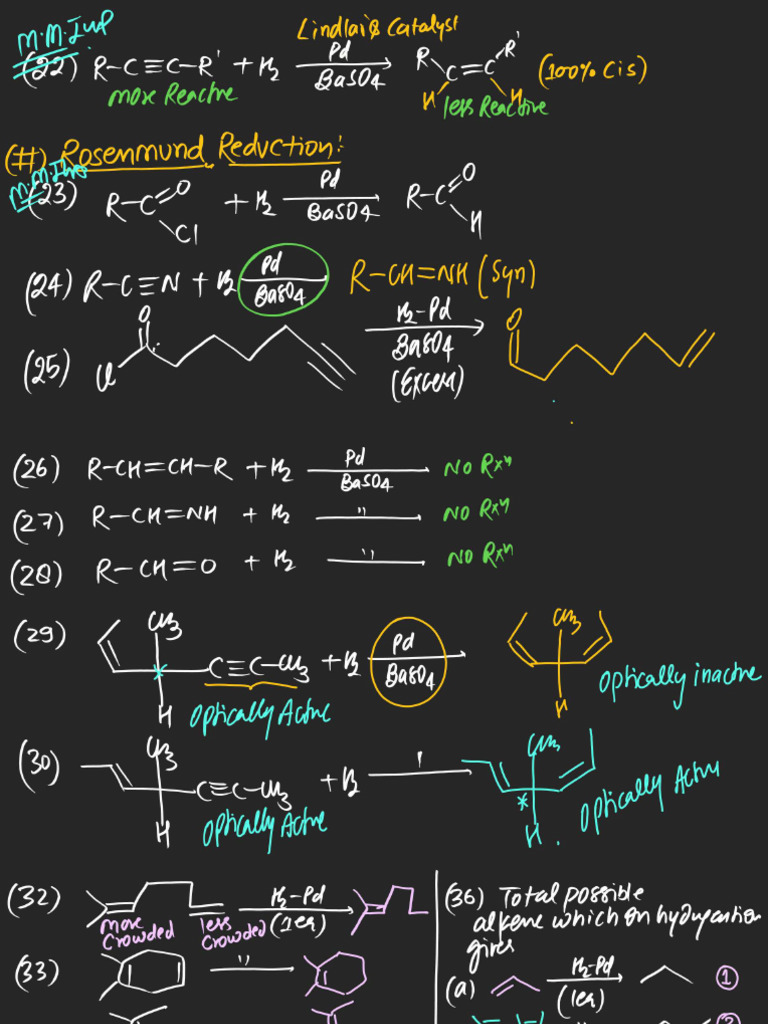 Carbonyl Compound - L-12 (Class Notes) - Rosenmund Reduction Transfer ...