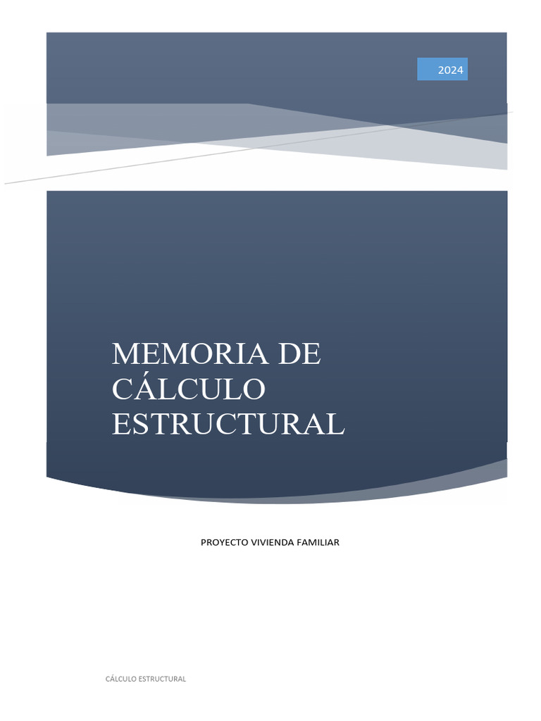 Memoria de Cálculo Estructural | PDF | Fundación (Ingeniería) | edificio