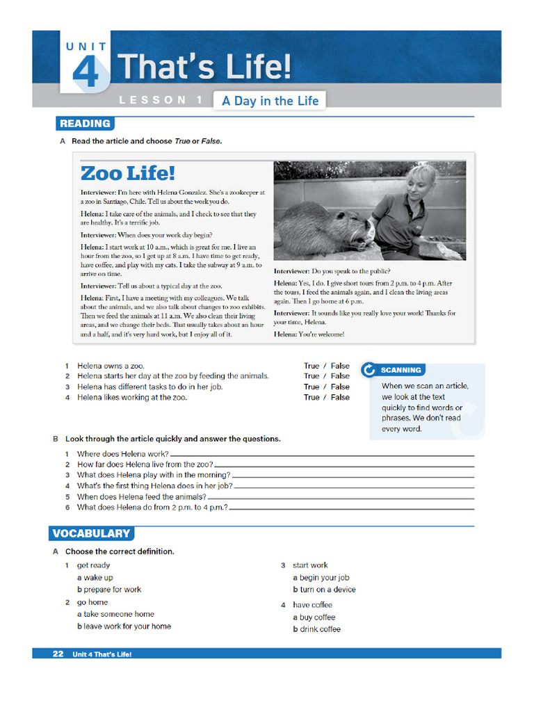 Speak your mind 1- Unit 4- Workbook with answers | PDF