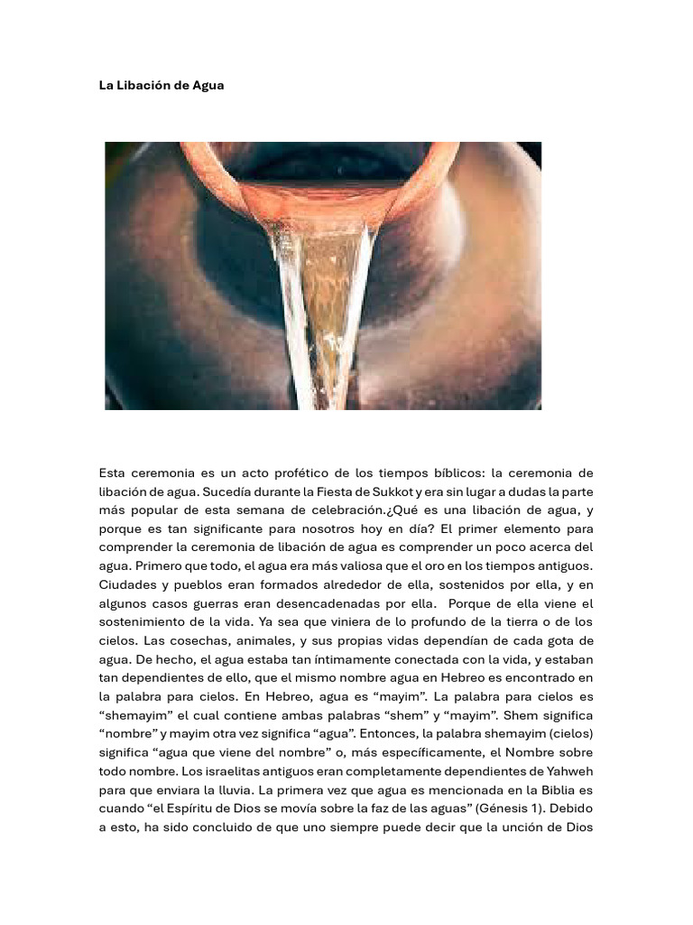 Red Profética Libación en Tabernáculos | PDF | Cristo (título) | Biblia