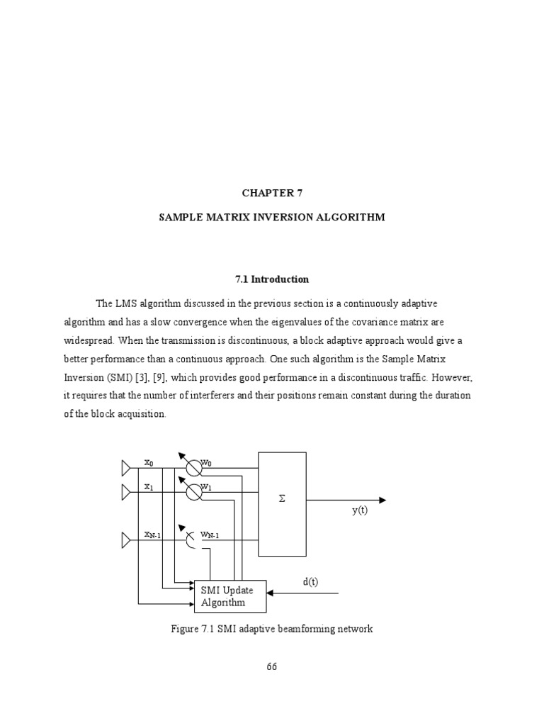 Sample Matrix Inversion Algorithm Pdf Matrix Mathematics Covariance Matrix 8490