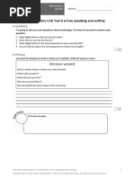 Life Vision Pre-Intermediate Unit 3 Test | PDF