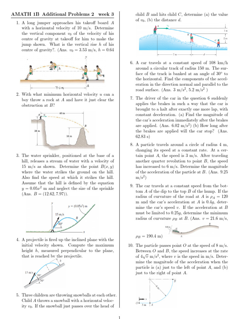 tutorial2_24 | PDF | Acceleration | Physical Phenomena