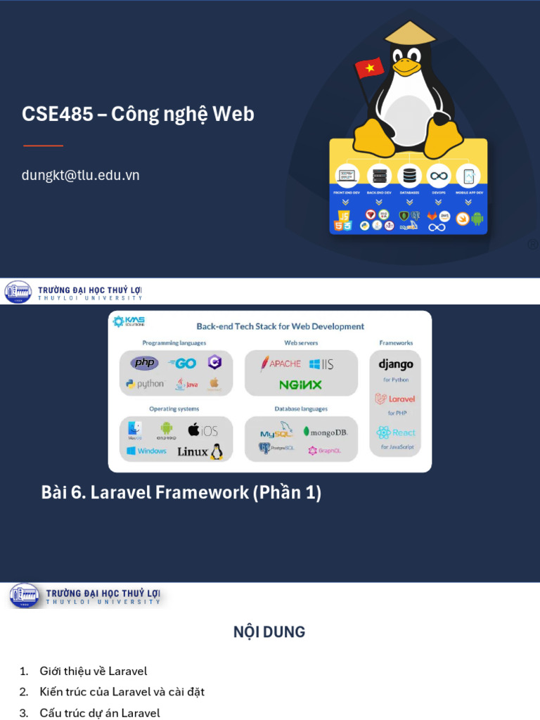 CSE485 L6 Laravel 01 | PDF