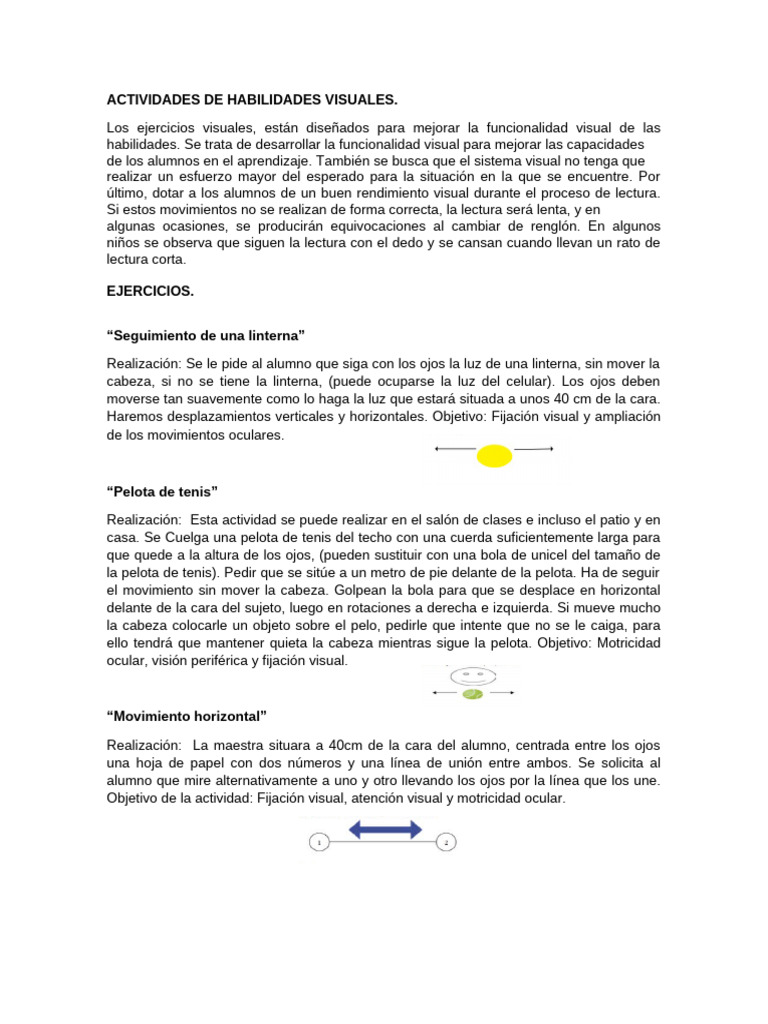 Actividades de Habilidades Visuales | PDF | Dibujo | Lápiz