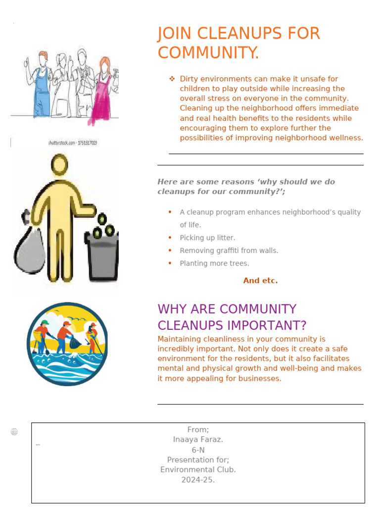 Join Cleanups For Community | PDF | Social Science | Art