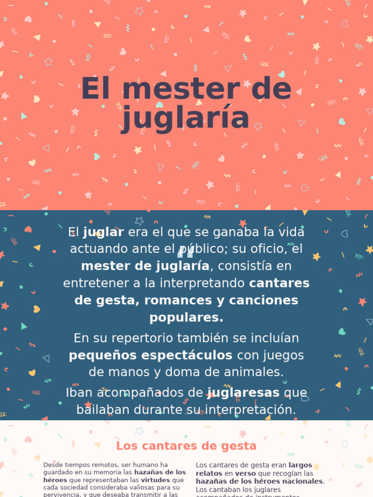 Mester de Juglaría y El Cantar de Mio Cid | PDF | Poesía | Clásicos